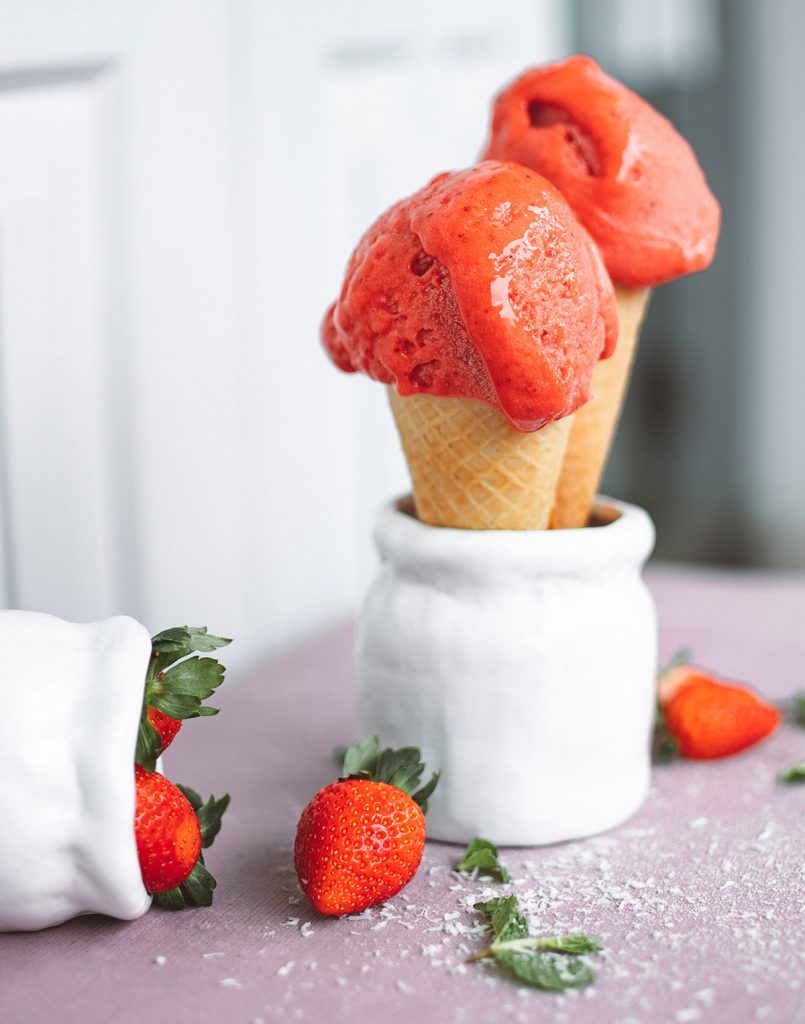 Sockerfri jordgubbssorbet – smarrig succé av enbart 3 ingredienser ...
