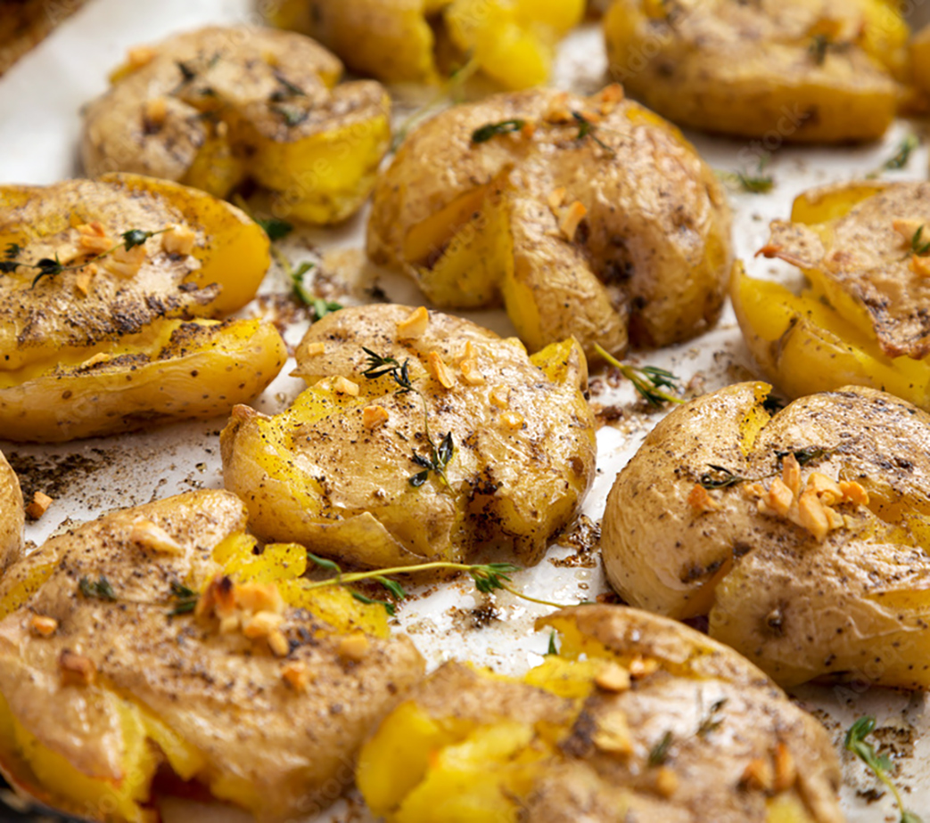 Smashed potatoes med krämig guacamole - recept - Sporthälsa