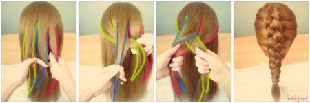 Så här gör du utbakad fläta. Perfekt när man tränar! - by Derin