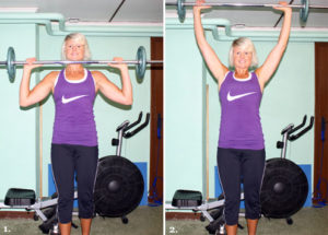 Stående axelpress med stång - Anna Jonasson - Trend o träning