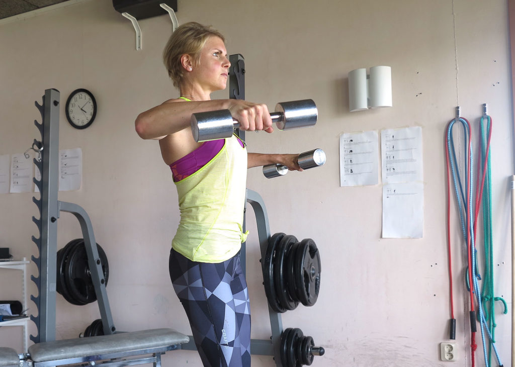 Att bygga axlar med 3 superset