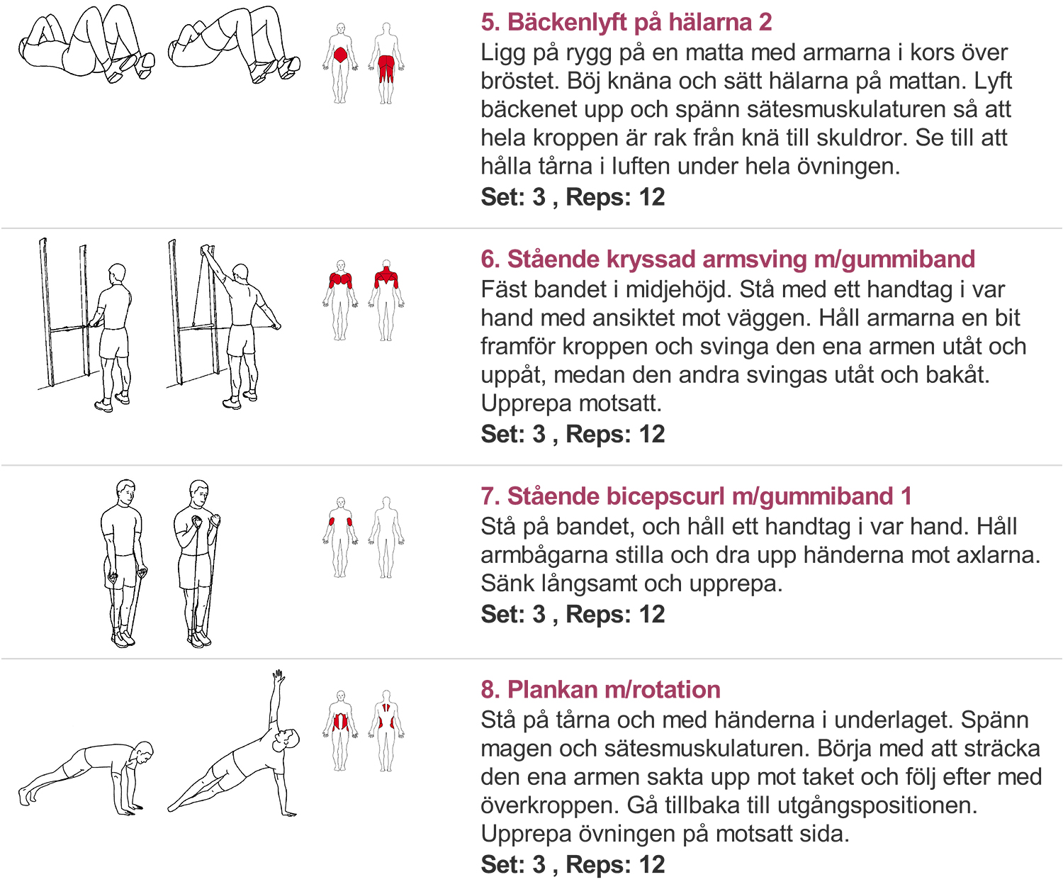 Underhållsträning – 8 okomplicerade övningar med kroppsvikt och ...