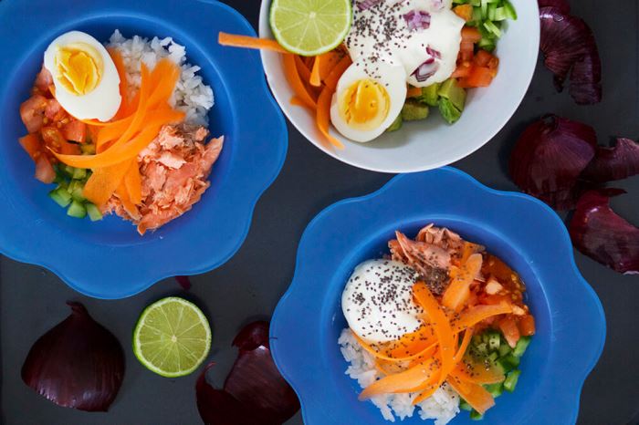 Lax Bowl recept - smart och nyttig snabbmat för barn och vuxna